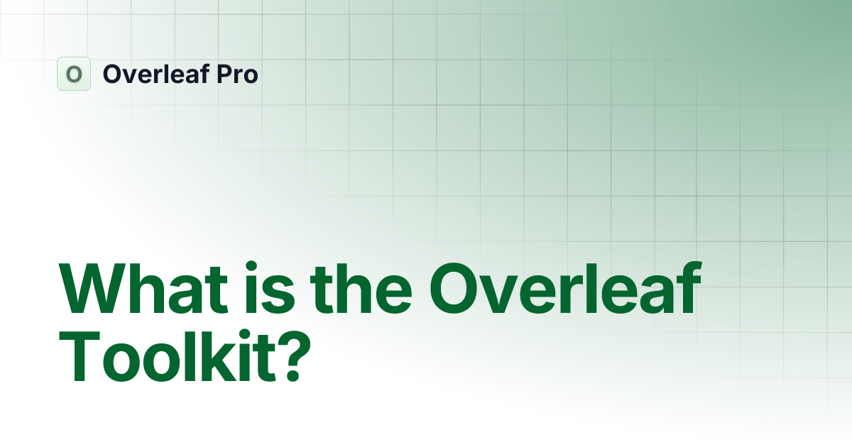 What is the Overleaf Toolkit? | On-Premises | Overleaf Pro